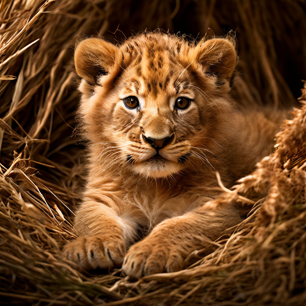 Cute Baby Lions Wallpaper