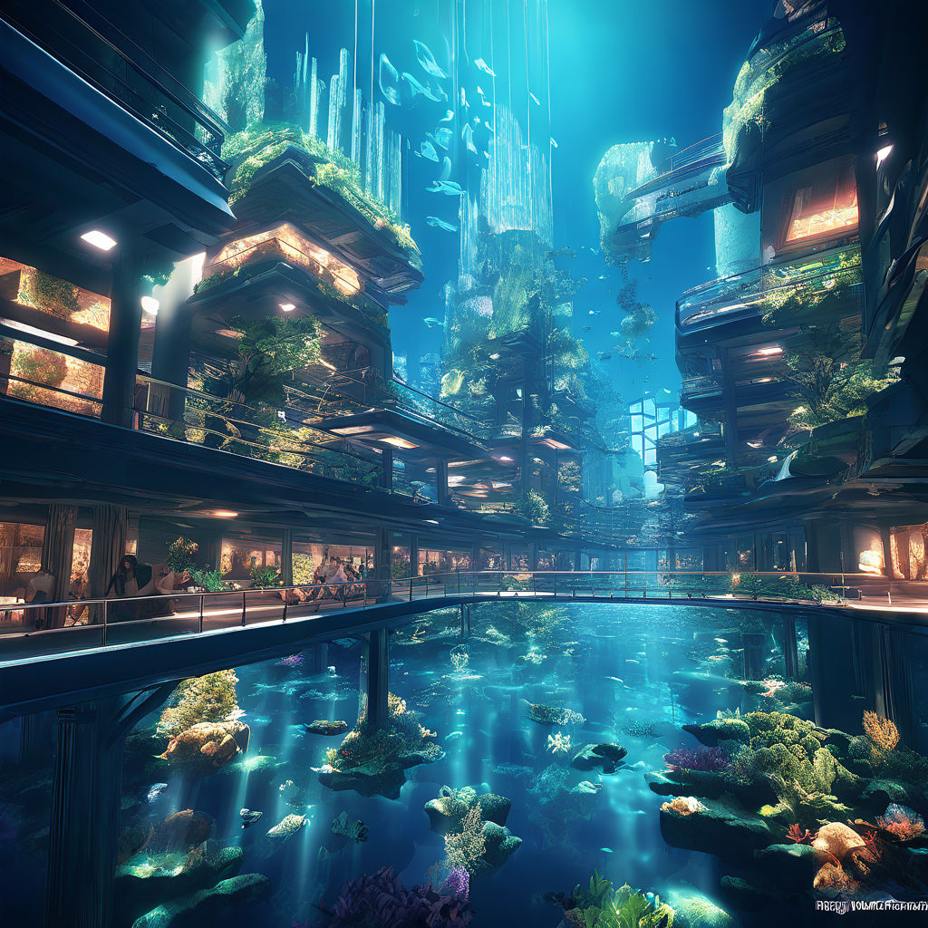 Underwater complete huge city technology with multiple build... by ...