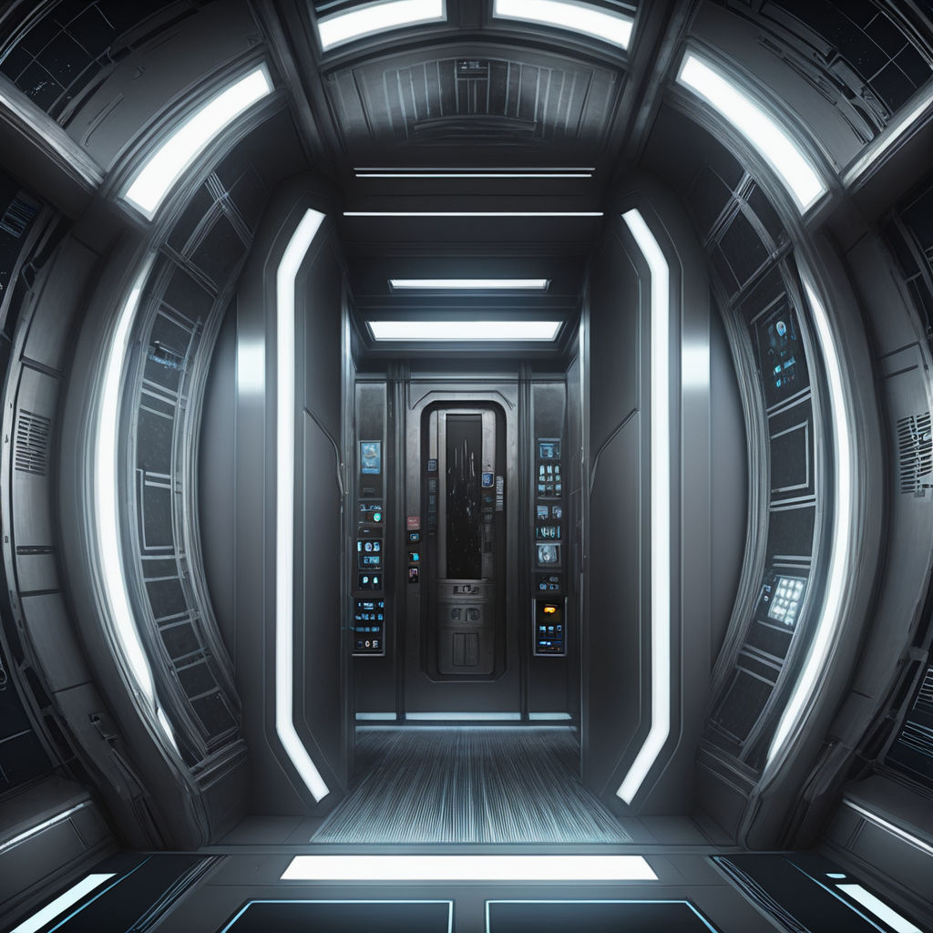 Scifi Elevator flying to space by CHRIS GODSELF - Playground