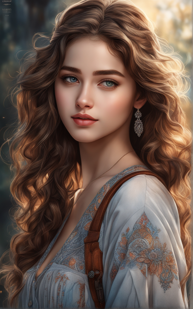 A 18 yo girl portrait with a thousand different details by 許惠榮 - Playground