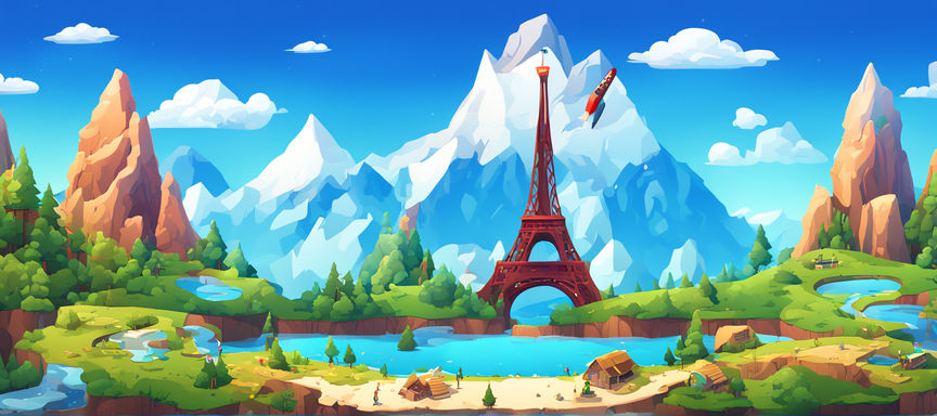 Interactive 2D educational game landscape by Noval Ferdiansyah - Playground