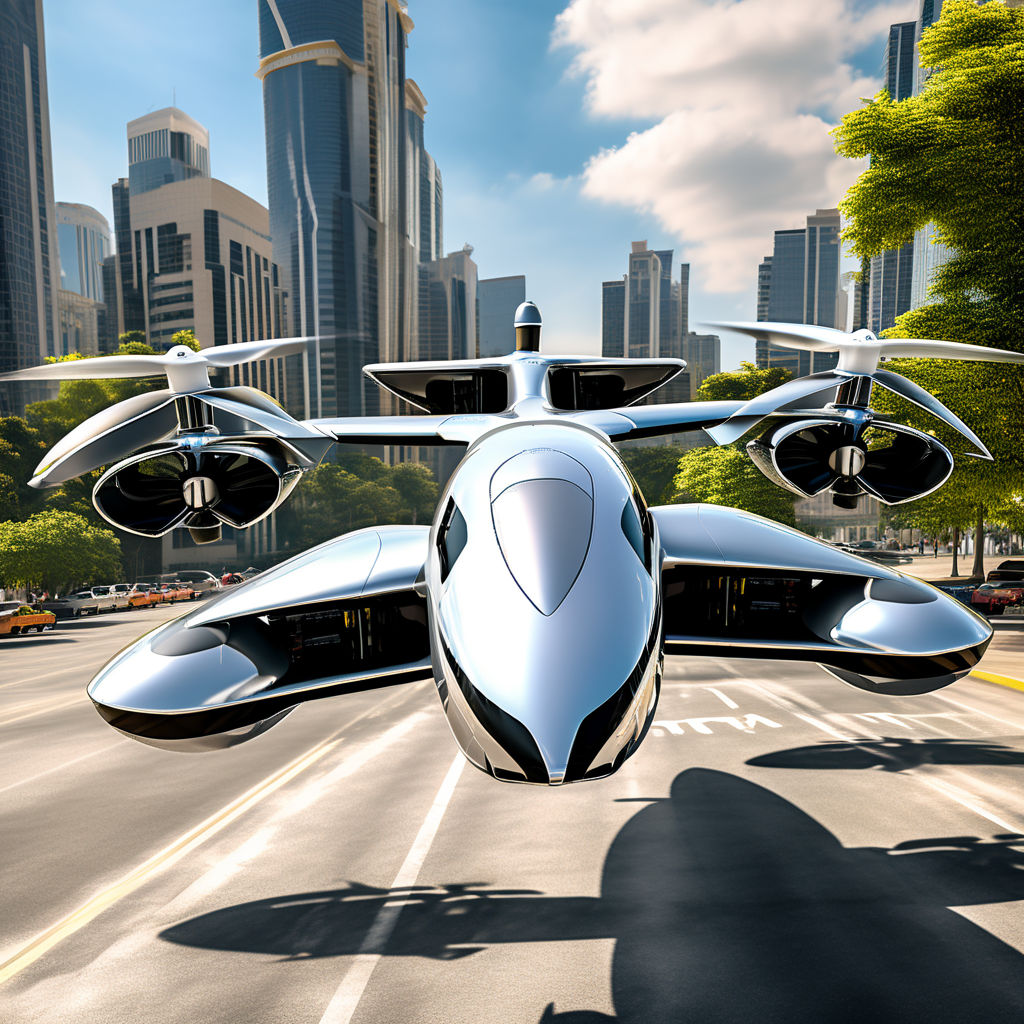 EVTOL aircraft with having 8 propellers for take off by MM R - Playground