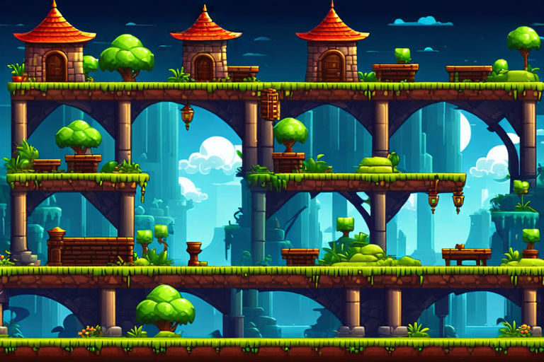 A two-dimensional green landscape floor by jumm 200 - Playground