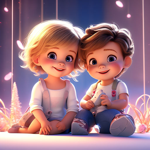 Cute baby boy and his cute girlfriend by Nikkya - Playground