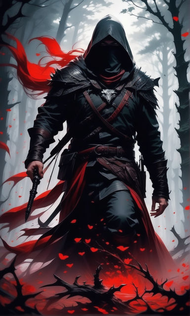 The dark fantasy and love of the hunter is transmitted throu... by ...