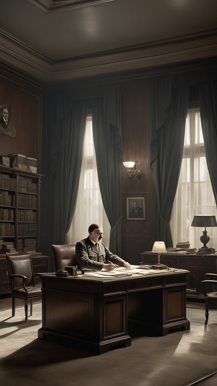 A surrealistic portrayal of Hitler's office interior in 1934 by 최성호 ...