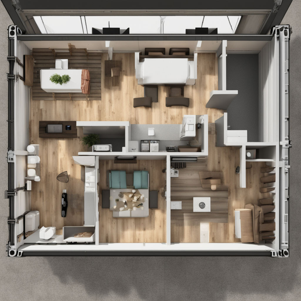 Shipping container floor plan for a 3 bedroom 3 bathroom con... by ...
