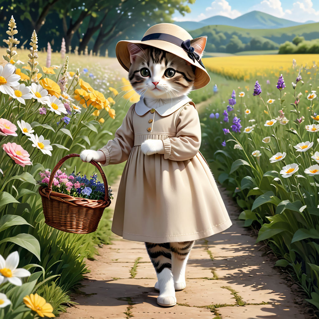 The image of the cute cat in a side view by angelyangw - Playground