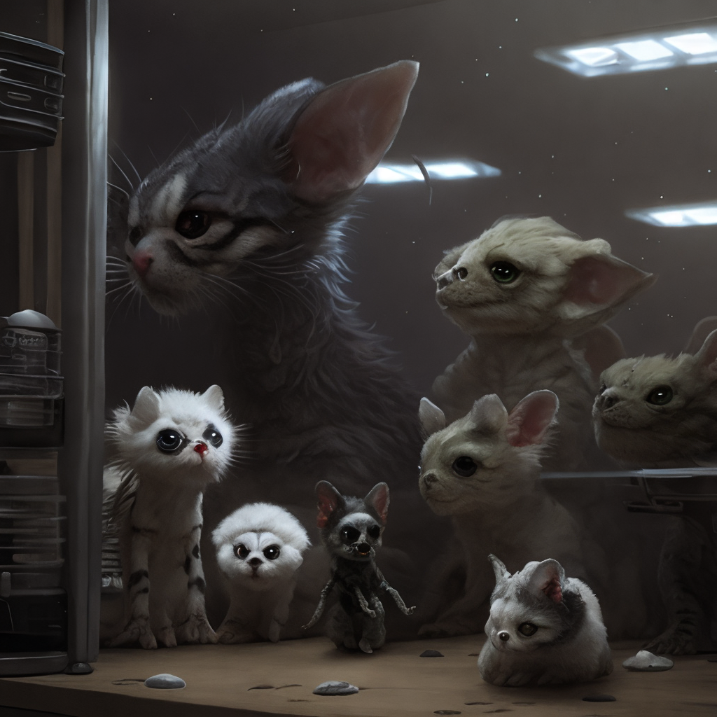 Alien pet shop full of cute fuzzy alien pets by Michael Lausier ...