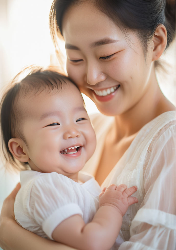 Close Up Photo Of A Young Korean Mother By Moiz Mulla Playground