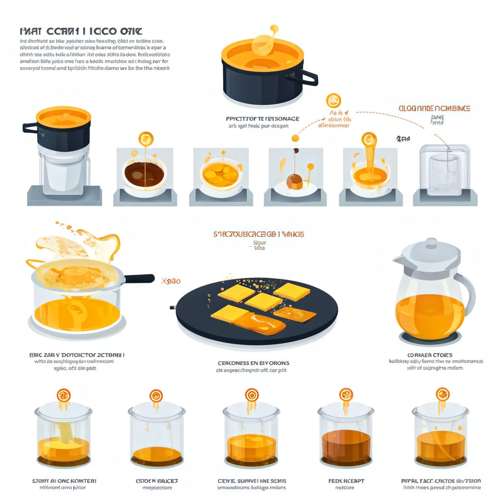 A detailed infographic depicting a sequence of steps to crea... by ...