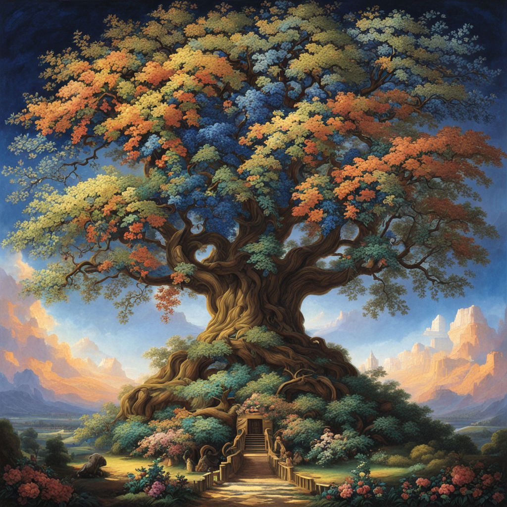 The tree of enlightenment was tall and outstanding. Its trun... by ...