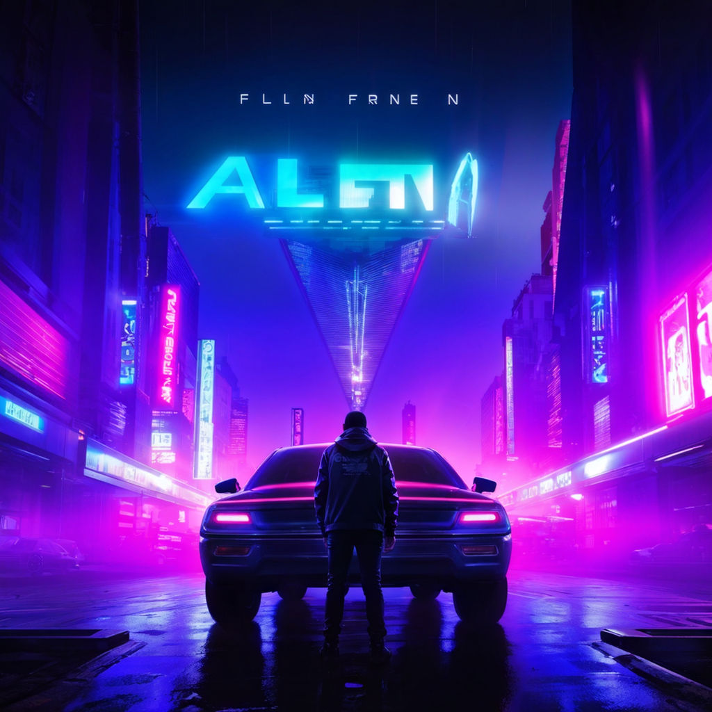 The cover of the album "Alien Front" depicts a figure c agai... by ...