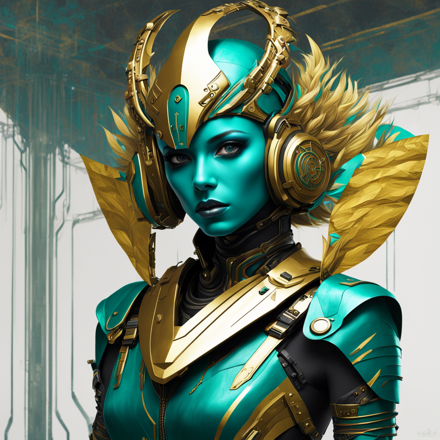 Ethereal minimalist alien race cybergoth fashion photography... by ...