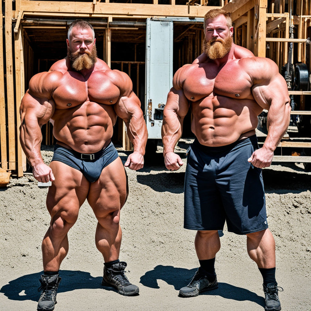 Extremely muscular godlike bodybuilder dad by Vhr - Playground