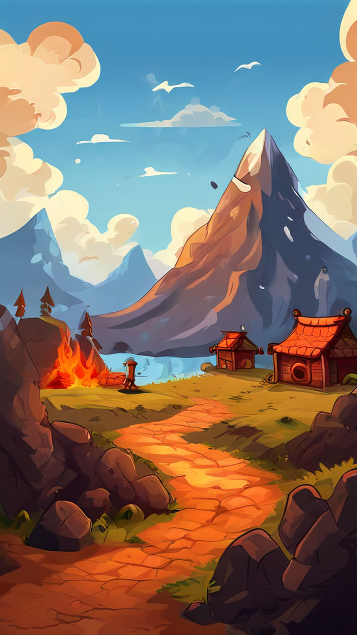 A full-fledged cartoon path for a 2d casual strategy game wi... by ...