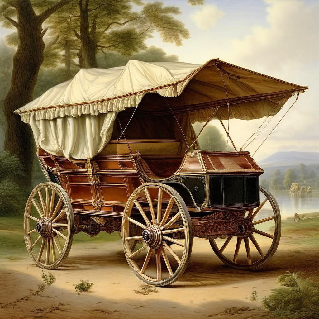 Draw phaeton with folding roof in 19th century by Валерия Королева ...