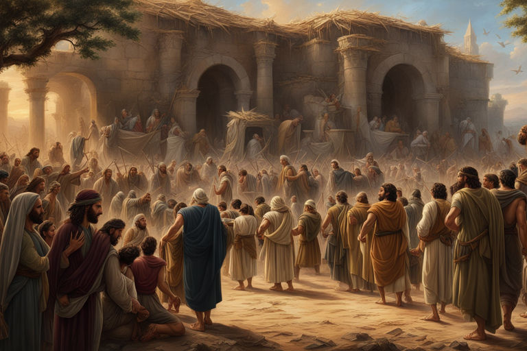 Scene of Job being restored by moreira moreira - Playground