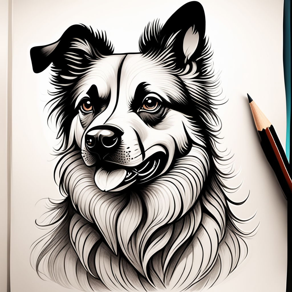 Drawing rare dog breed by me 2 - Playground