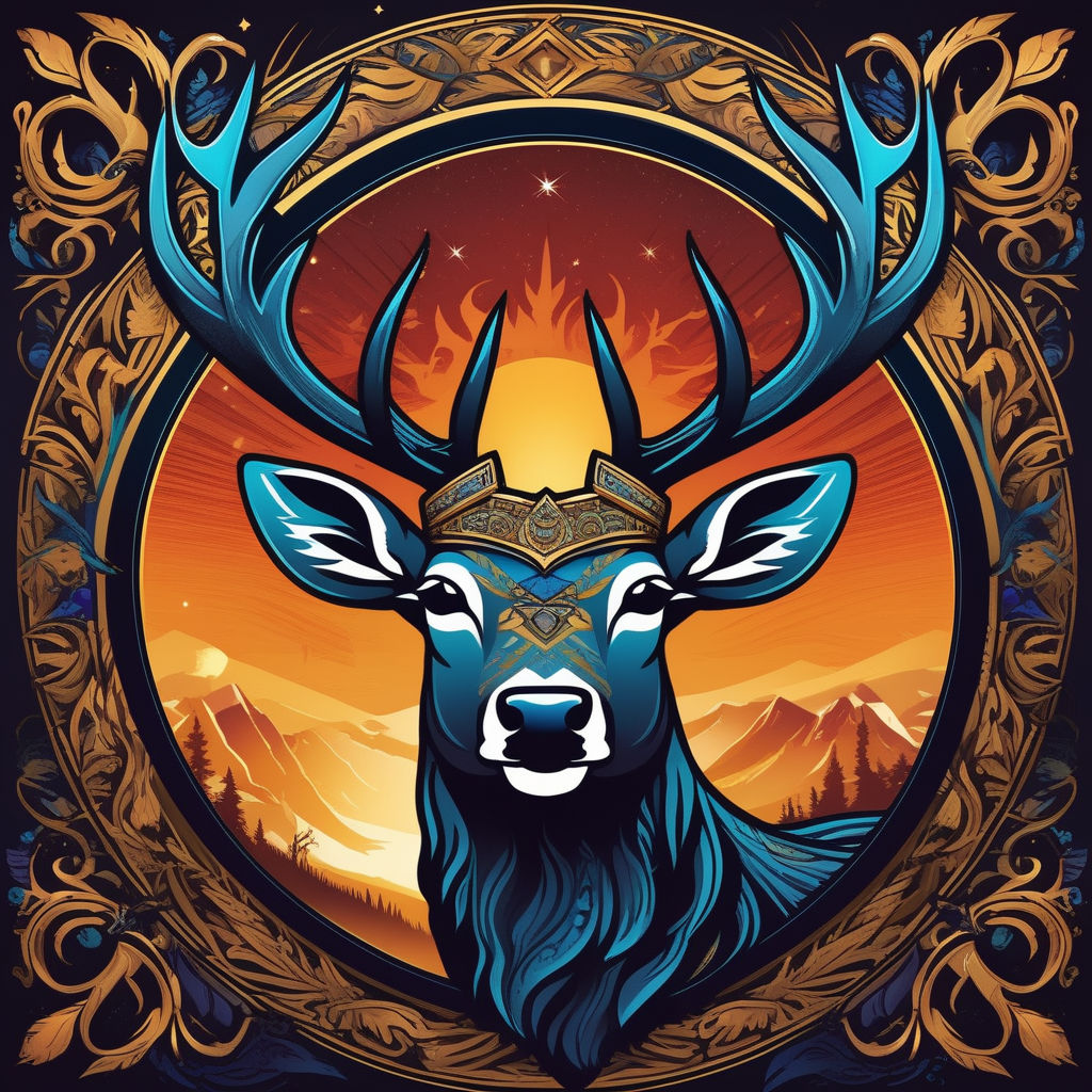 Stag happy stag Logo: Elevate Your Pet Fashion Brand with Si... by ...