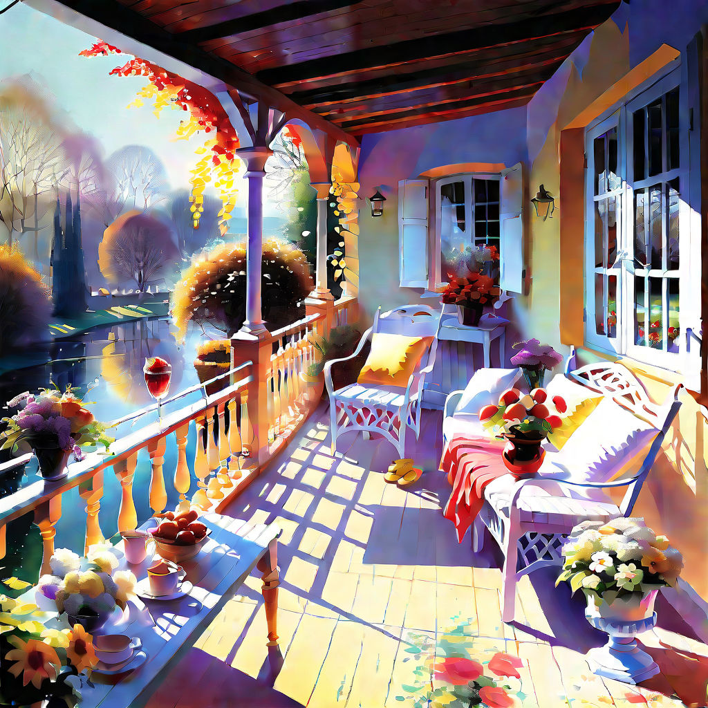 The sunny veranda of the cottage by laurent parcelier by Вероника ...