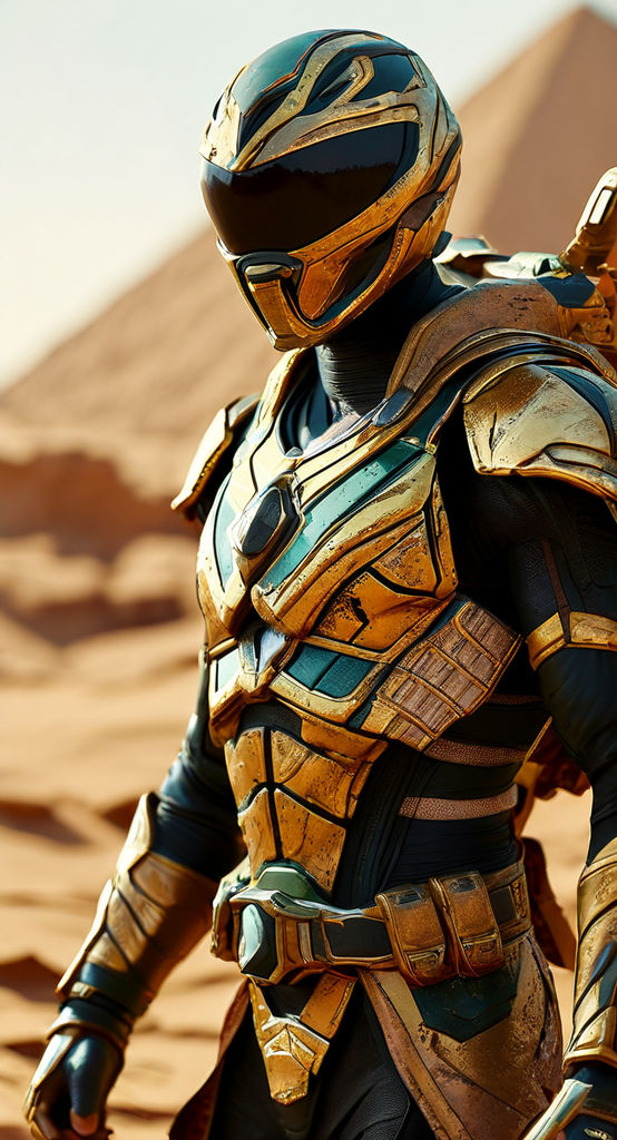 Egypt as a power ranger by brian ngoh - Playground