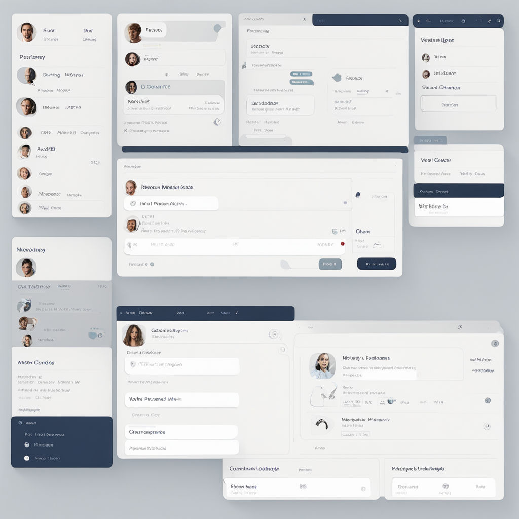 Ui Design Mockup Of A Client Management System Dashboard By ßalram