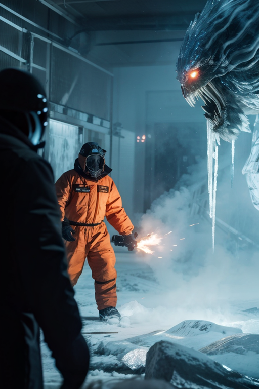 A realistic CCTV footage showing a human-sized merged entity... by 차파게리 ...