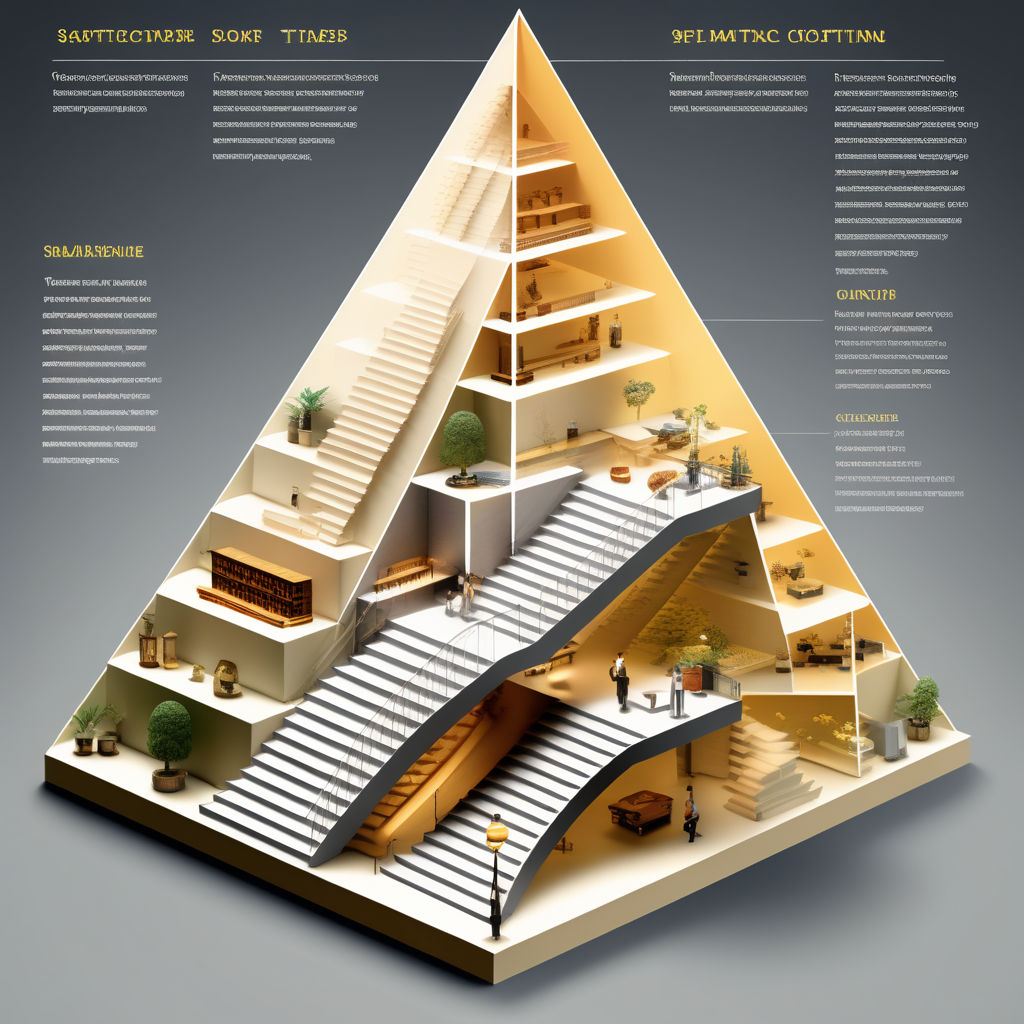 Isometric diagram of the staircase pyramid by OMT - Playground
