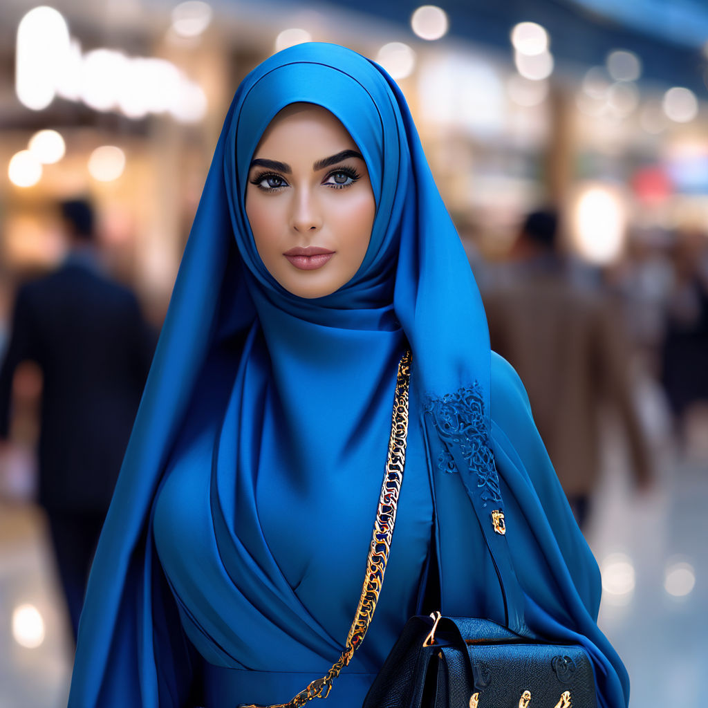 Busty Muslima Niqab And Burka Tight Fit Beautiful Blue Ey By Alain Graas Playground