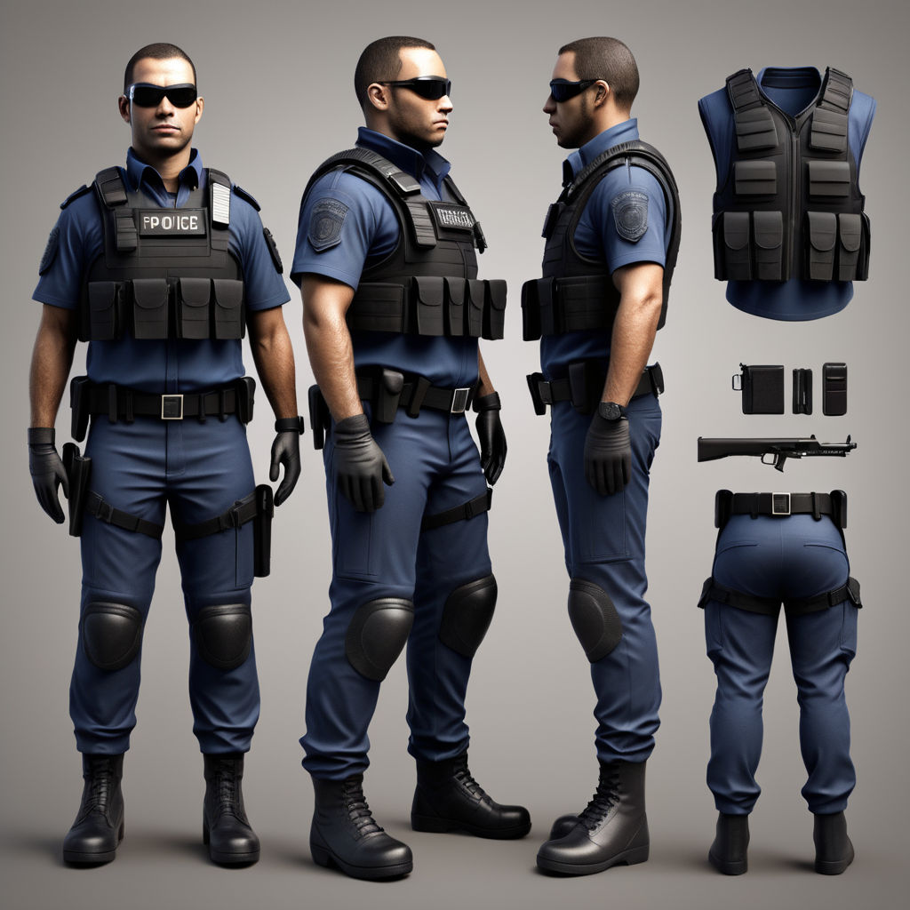 Tactical police officer with clothing inspired by the Brazil... by ...