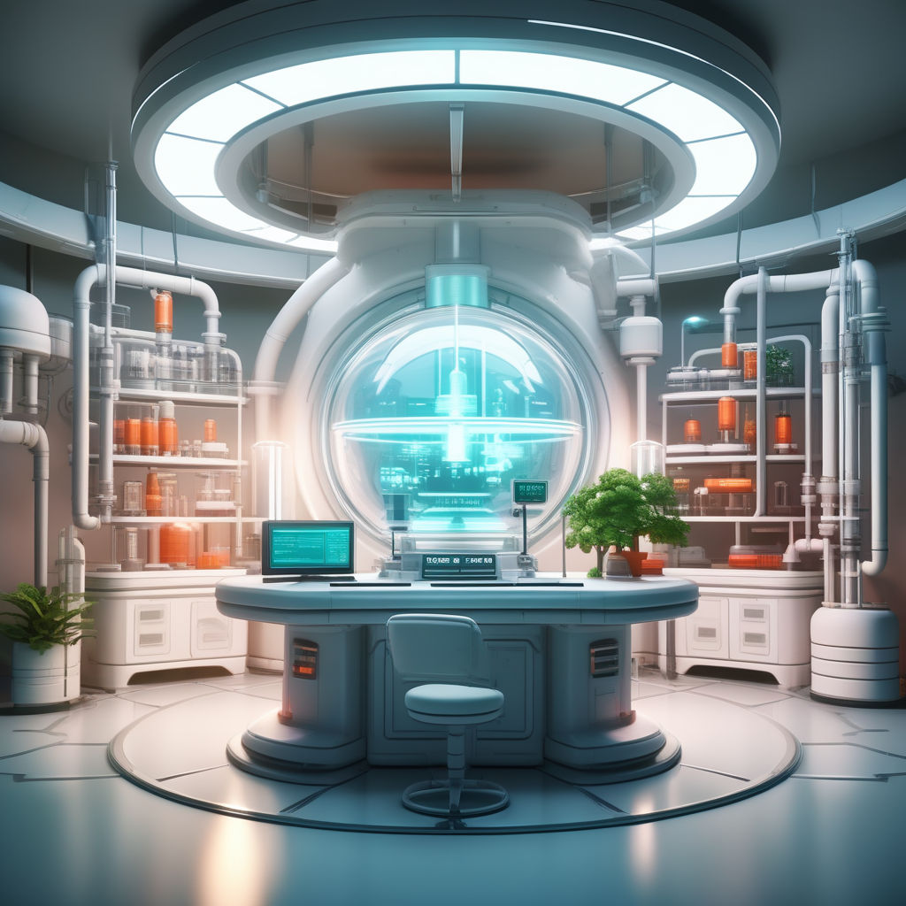 White clean sci fi laboratory by 이승효 - Playground