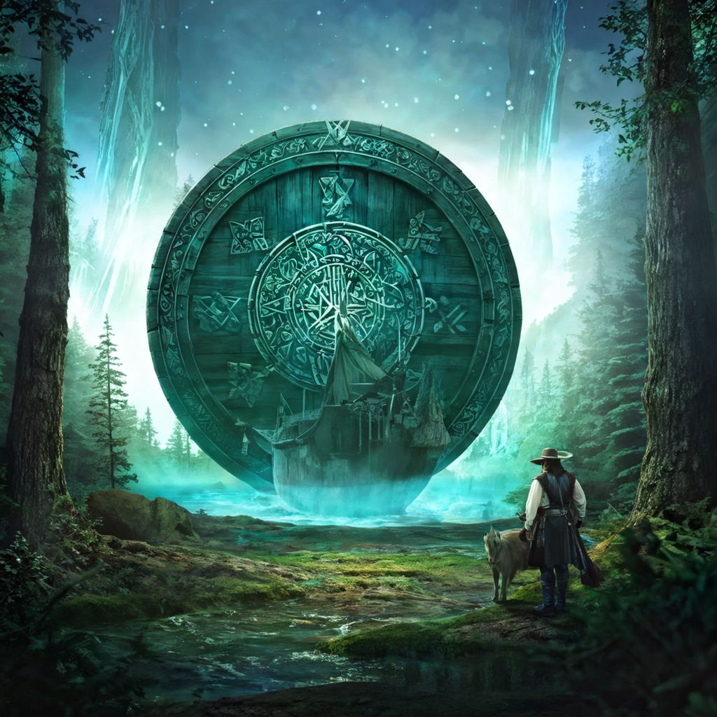 A digital fantasy artwork depicts a mystical scene set in a ... by ...