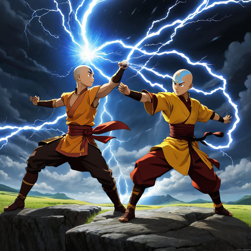 Aang avatar and zuko training in lightning bending by Second_will ...