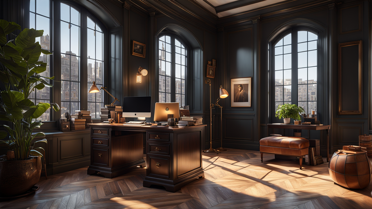 A Pixar-style work office by XPONENTIA - Playground