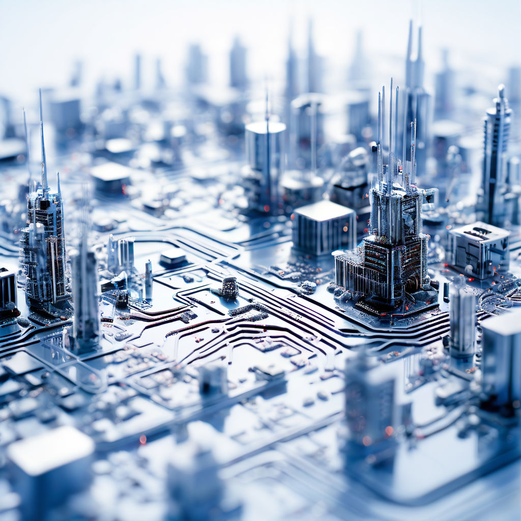 Macro photography of PCB traces by Yonghai Chen - Playground