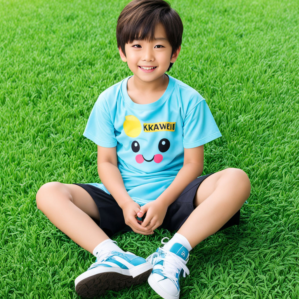 12 years old boy wearing a kawaii cute sweet Summer kids dre... by ...
