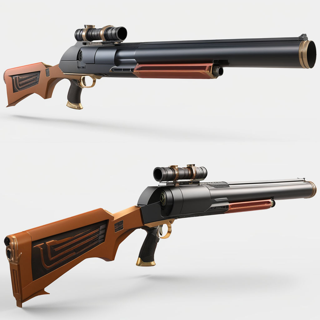 Sci fi Mandalorian two barrel shotgun revolver with starwars... by ...
