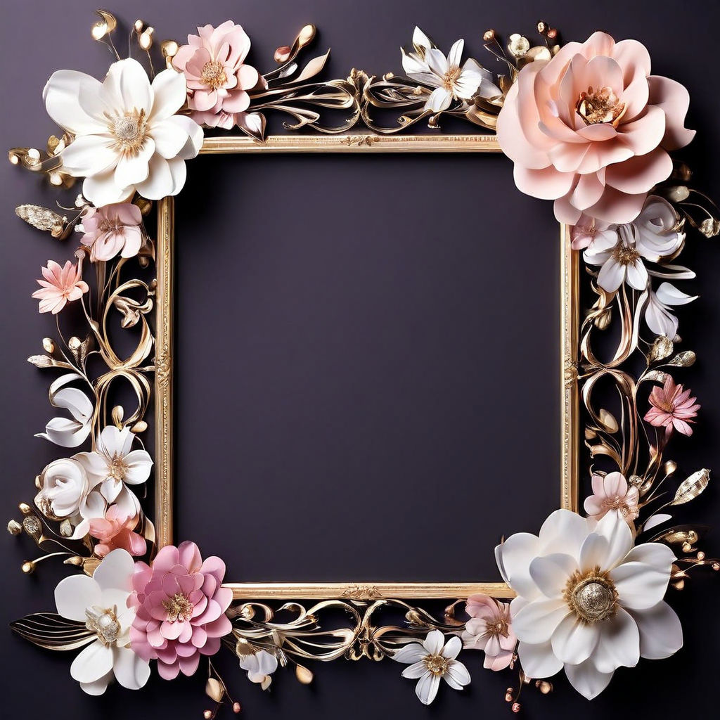 Luxurious floral wedding frame by amygo Sammy - Playground