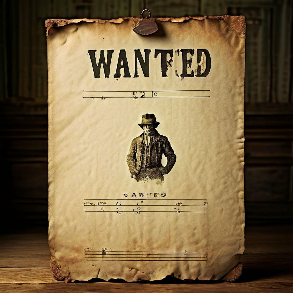 An empty wanted poster with the words "WANTED" by Ayaan Patel - Playground