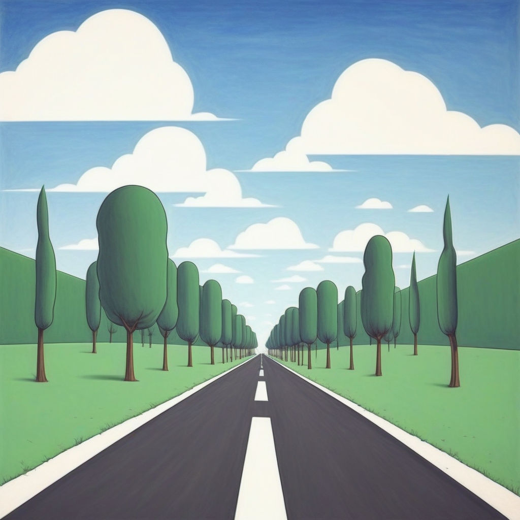 One point perspective road by Alex Sepheu - Playground