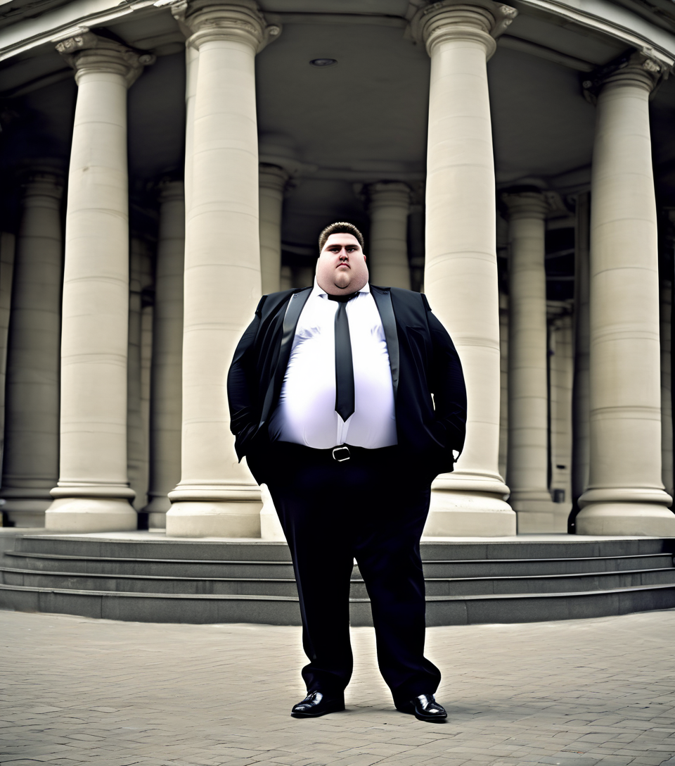 Very Huge extremely Obese super giant guy wearing white p... by tony ...