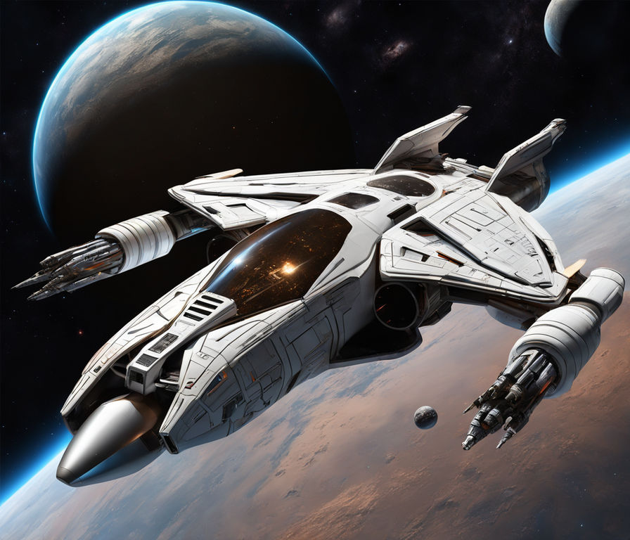 A Sci-Fi Star FIghter in Space that's Styled after an Muscle... by Mike ...