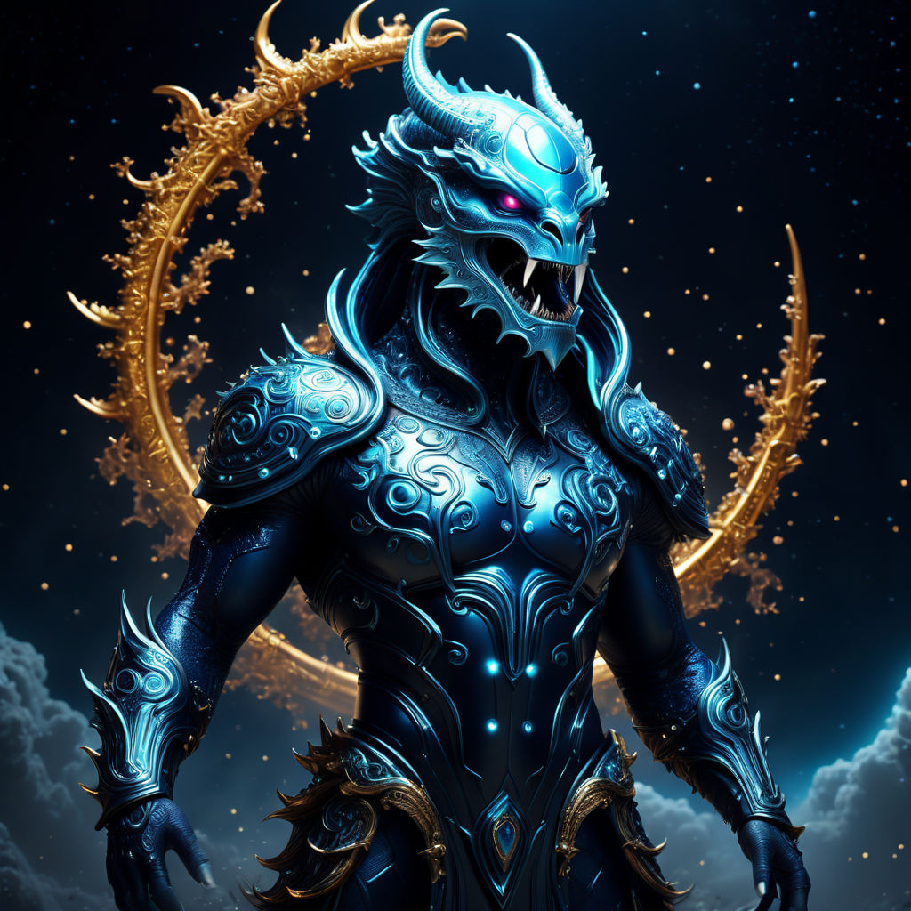 Zodiac sign aquarius depicted as a monster highly detailed by Dominik ...