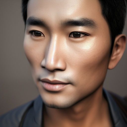 Handsome Burmese man with clear face by ngr lo ma treasure - Playground