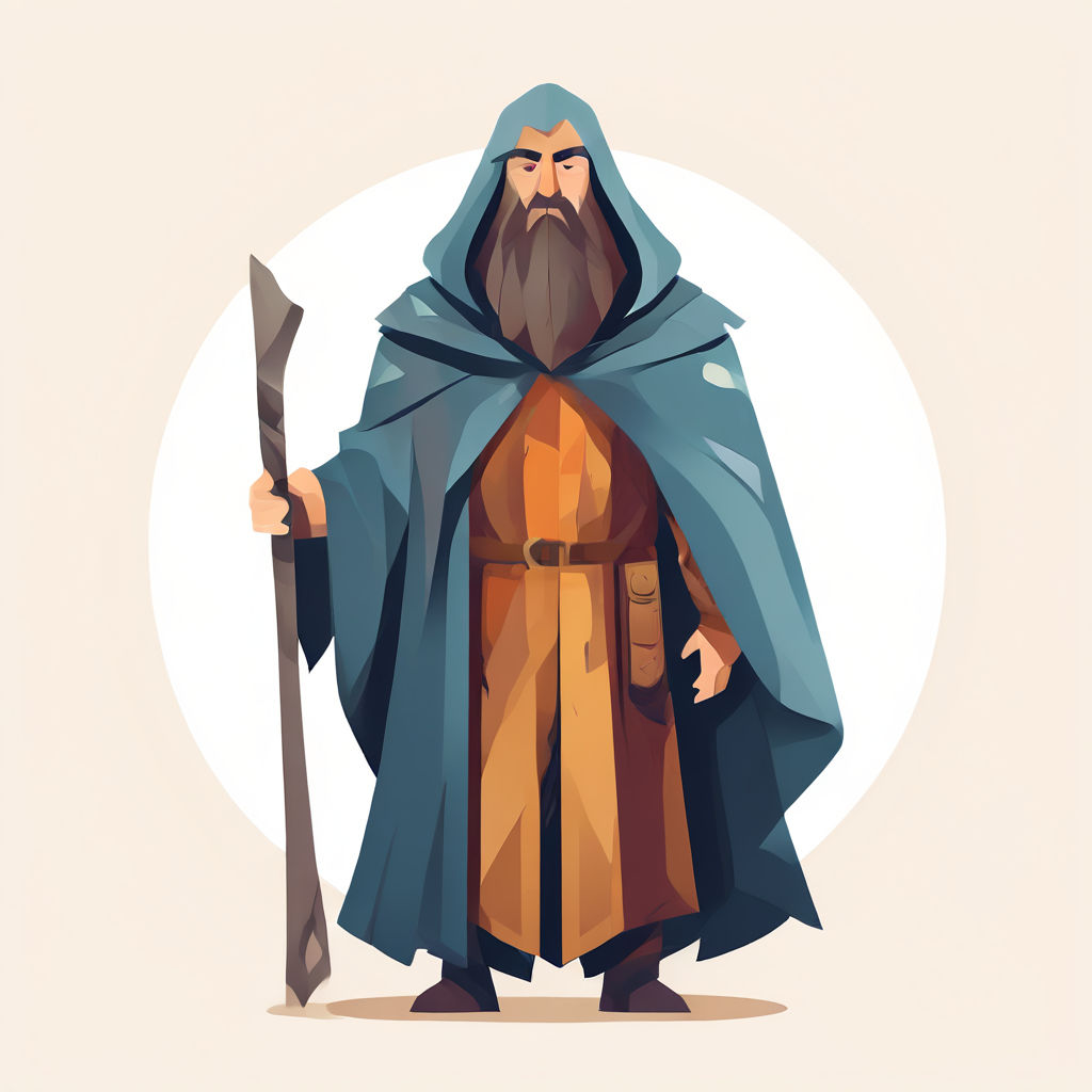 Flat minimal character made of simple shapes by Alex Myshinsky - Playground