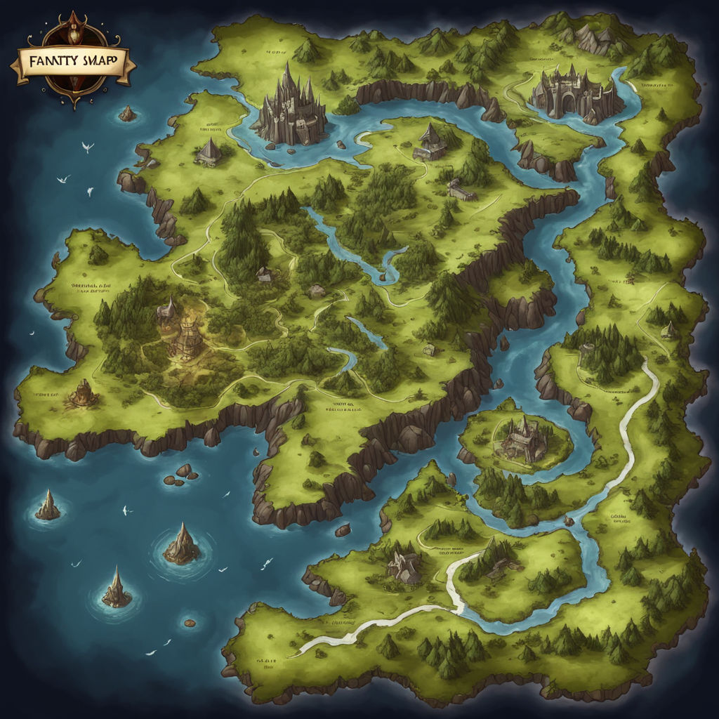 Professional fantasy map for your rpg game by Md ABIR - Playground