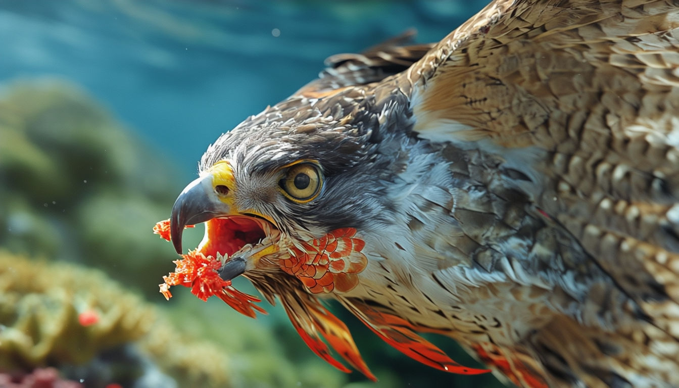 Eating a special hawk fish 4k resolution by sujith suranga - Playground