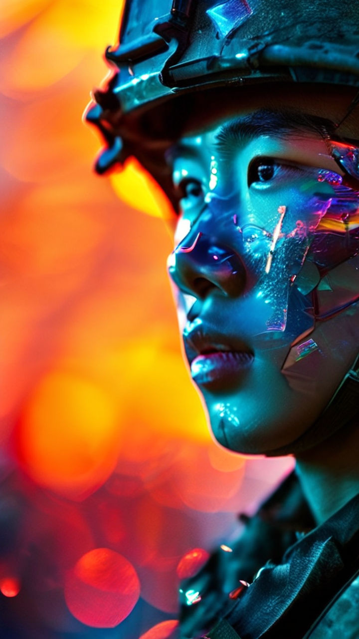 Korean War face-off by Gg Jj - Playground