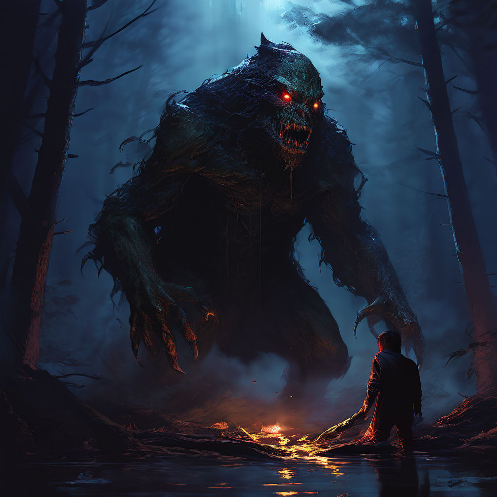 Anthropomorphic swamp monster by Вадим Шнайдер (uhadi) - Playground